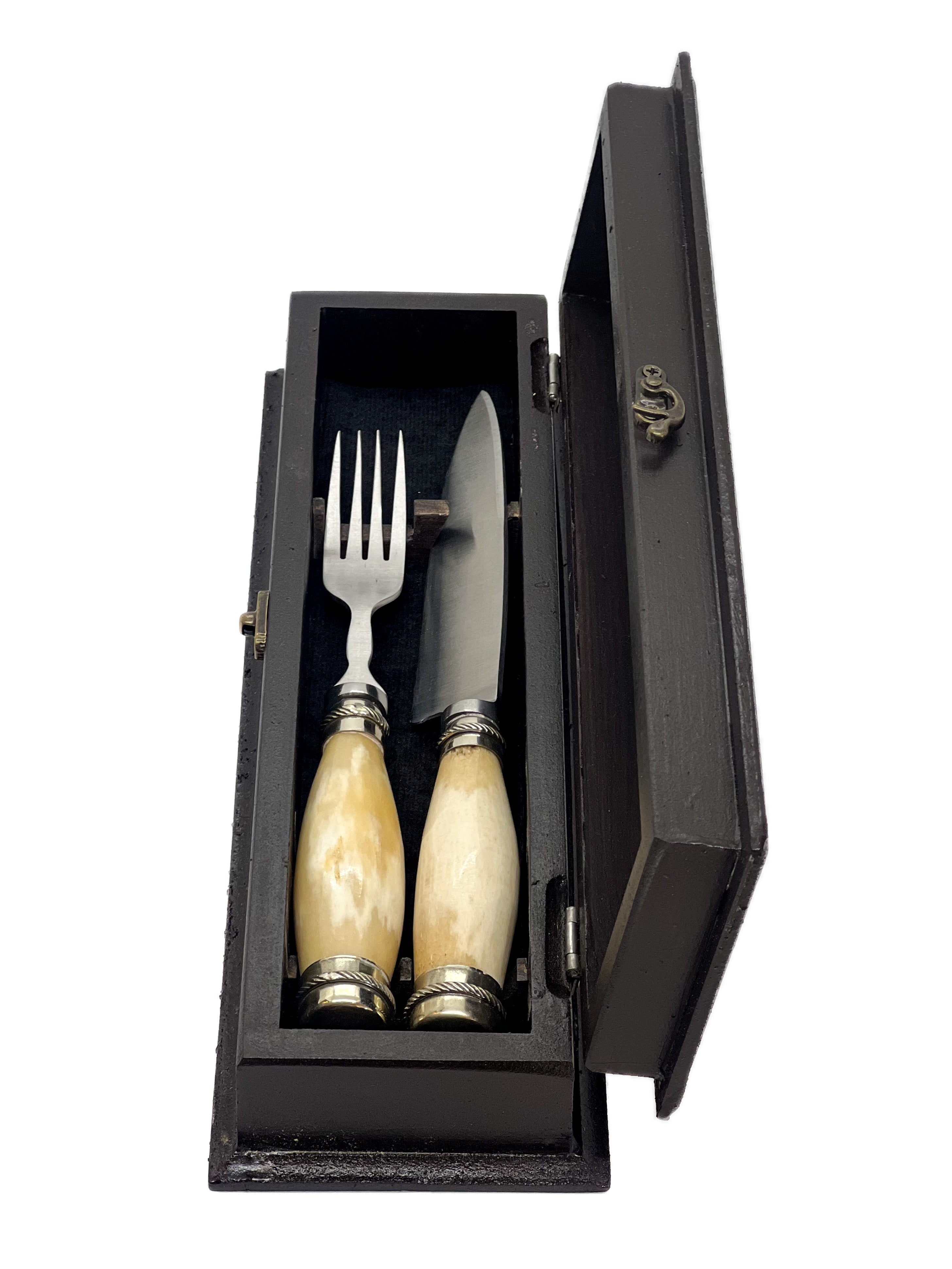 Premium Individual Smooth Bone Cutlery Set - Handcrafted in Argentina