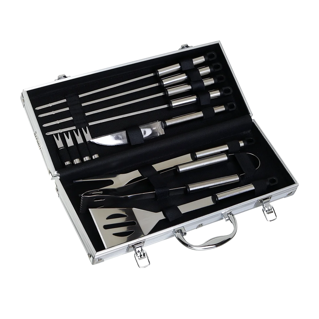 BBQ Set Metal Box with 12 Accessories