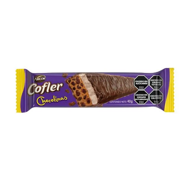Arcor Cofler Chocolate Bar with Chocolinas 40 g / 1.4 oz