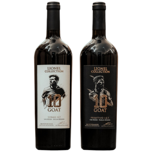 Lionel Messi GOAT Wine Set – Primitivo & Syrah Collector’s Edition 750 ...