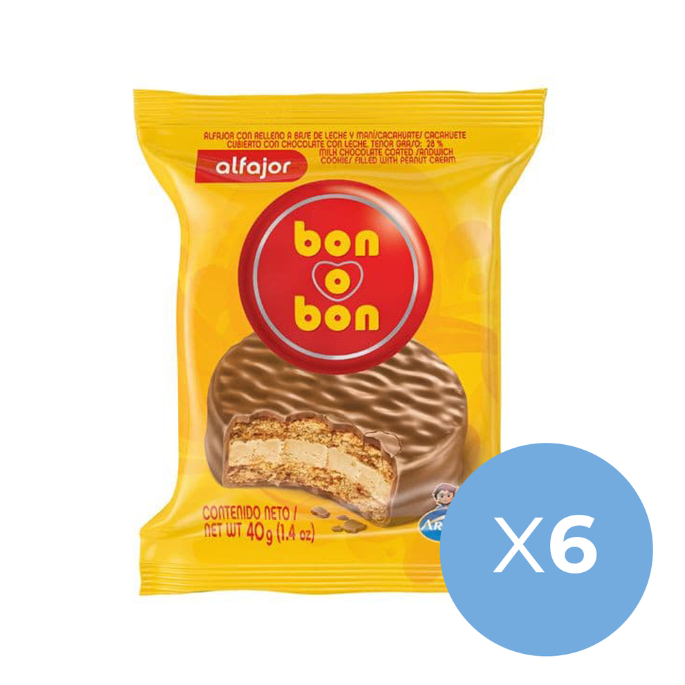 Bon o Bon Alfajor 6 Pack Argentine Sweet Snack – The Argentino