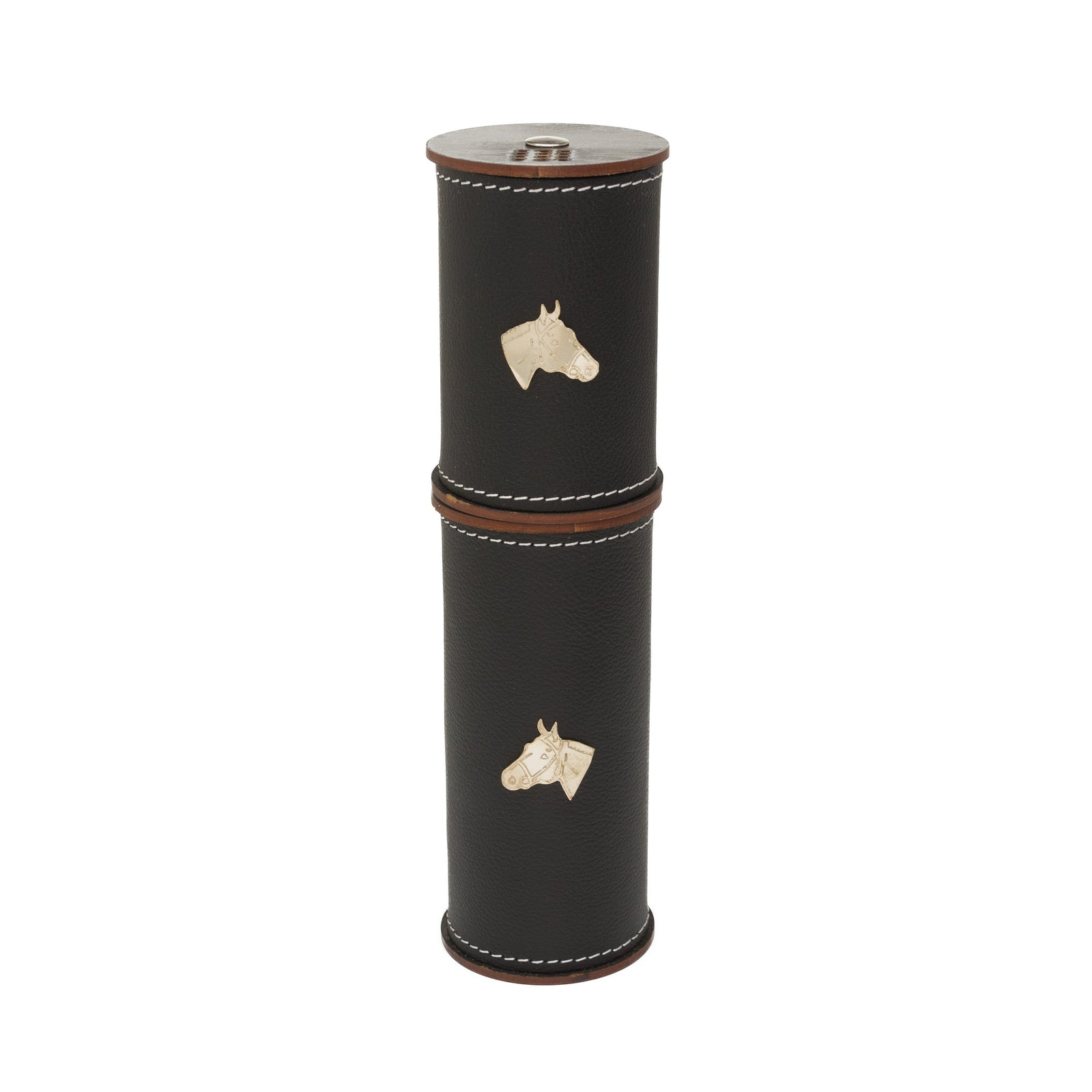 Dispenser Mate Black Leather Set Horse | The Argentino