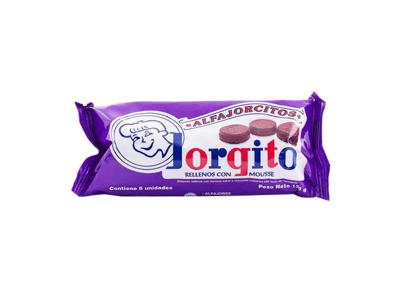 Alfajores Jorgito Mini Chocolate Mousse 6 units 310 g / 10.9 oz