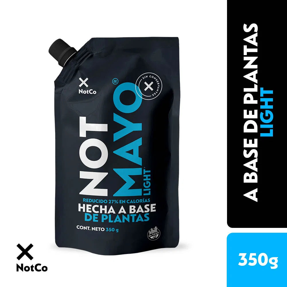 NotCo Dressing Not Mayo Light Plant-Based Mayonnaise Mayonesa Vegana,